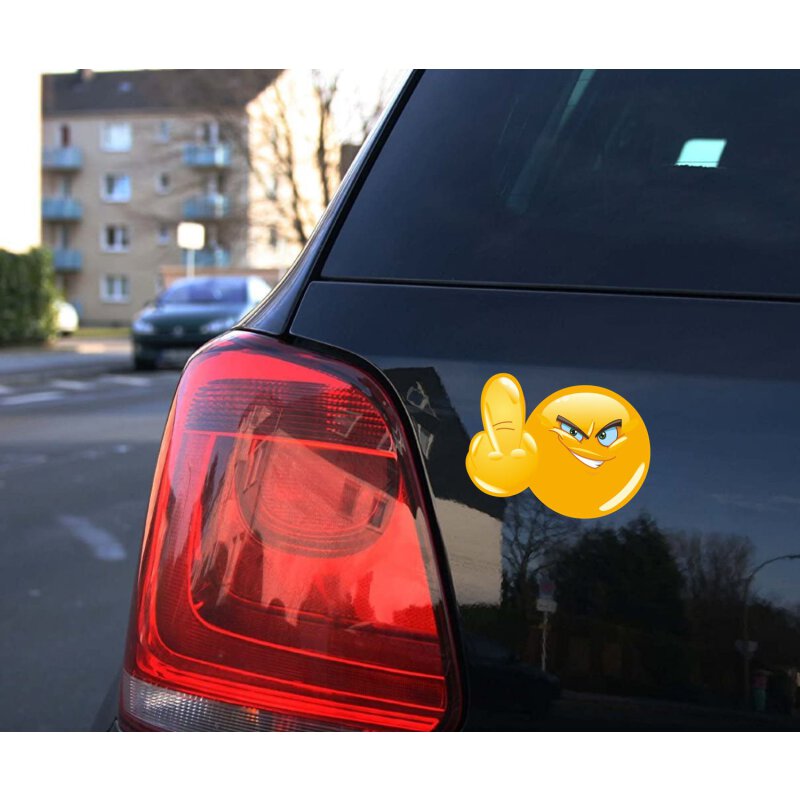 Lustiger Smiley-Aufkleber I easydruck24de, 3,70