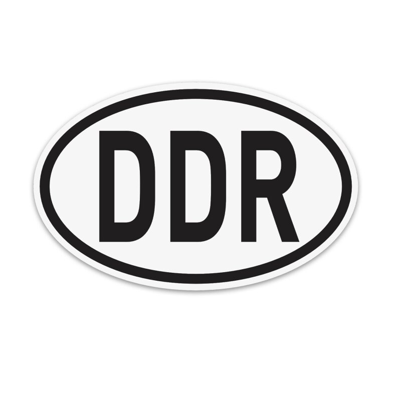 Retro Aufkleber DDR Länderkennzeichen I easydruck24de, 3,90