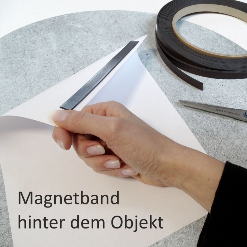 Magnetband selbstklebend I 2 mm stark x 15 mm breit I sehr haftstarke